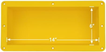 Ready Tile Small Shower Niche Footrest 16" x 8" x 4"（Inside 14" × 6" × ...
