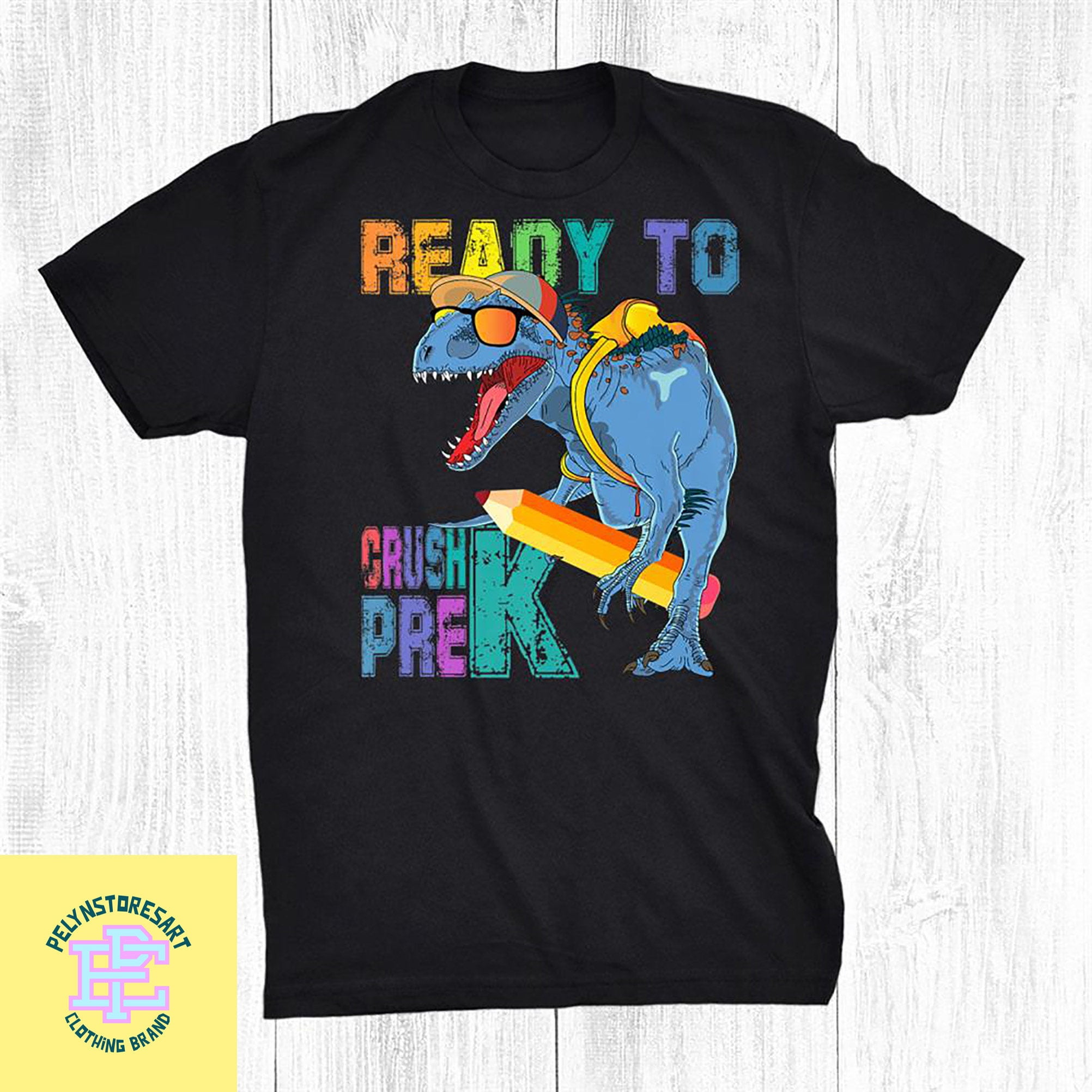Ready To Crush Pre K Dinosaur T Rex Shirt, Back To School Shirt ...