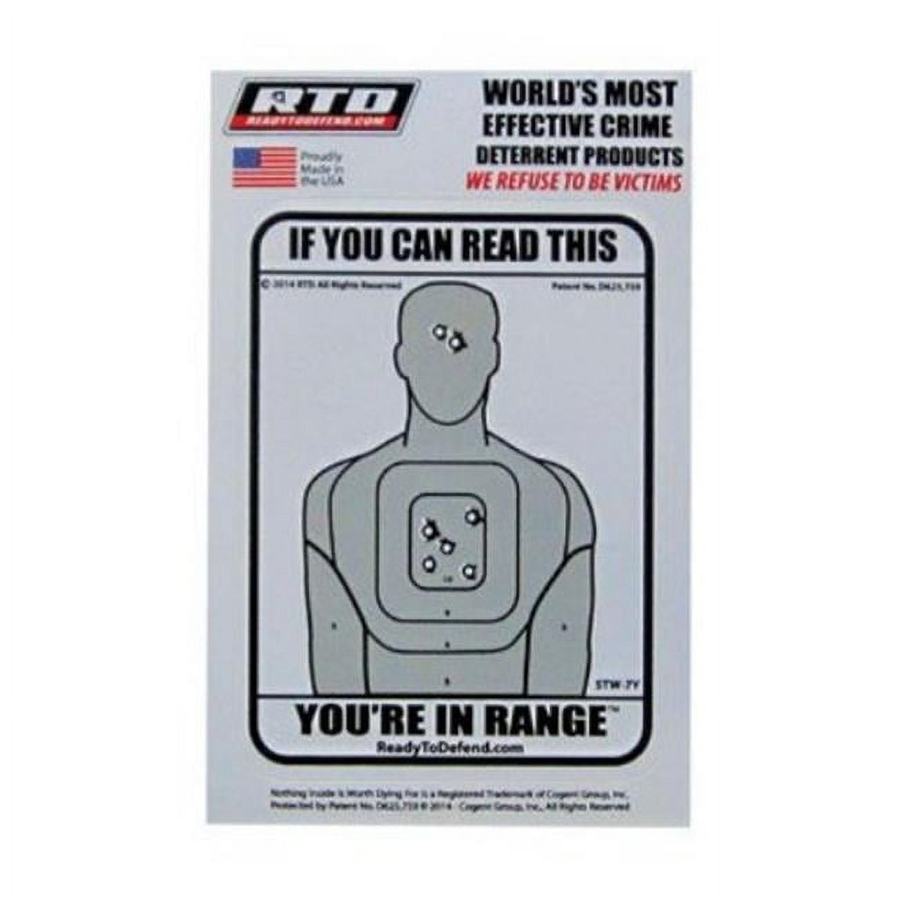 Ready To Defend English 5-3/8 in. H x 3-15/16 in. W Vinyl Body Target ...