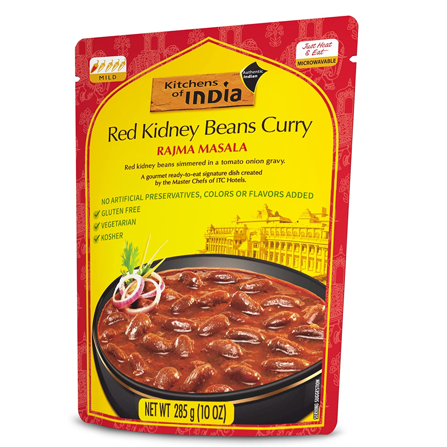 Ready To Eat Rajma Masala, Red Kidney Bean Curry, 10-Ounce Boxes (Pack ...