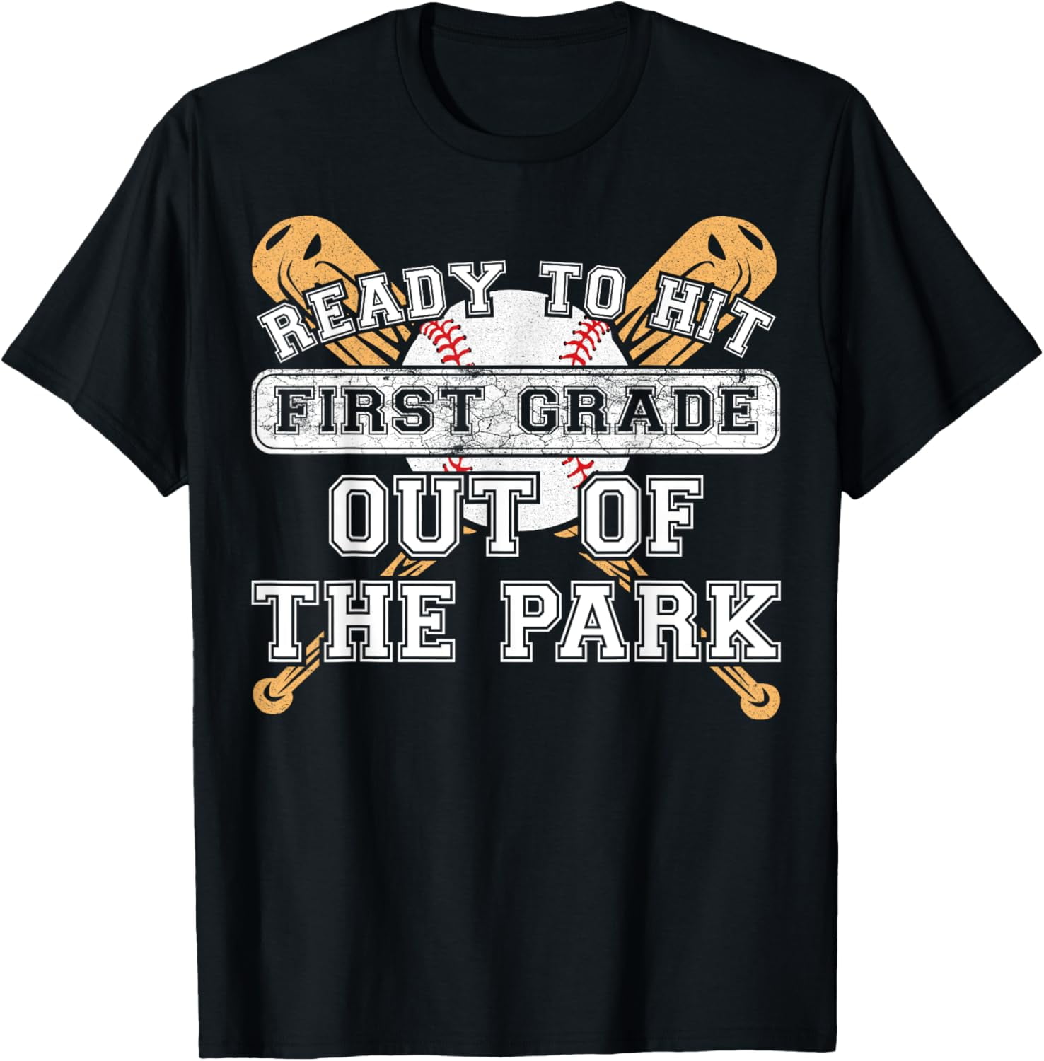 Ready To Hit First Grade Out Of The Park - Back to School T-Shirt ...
