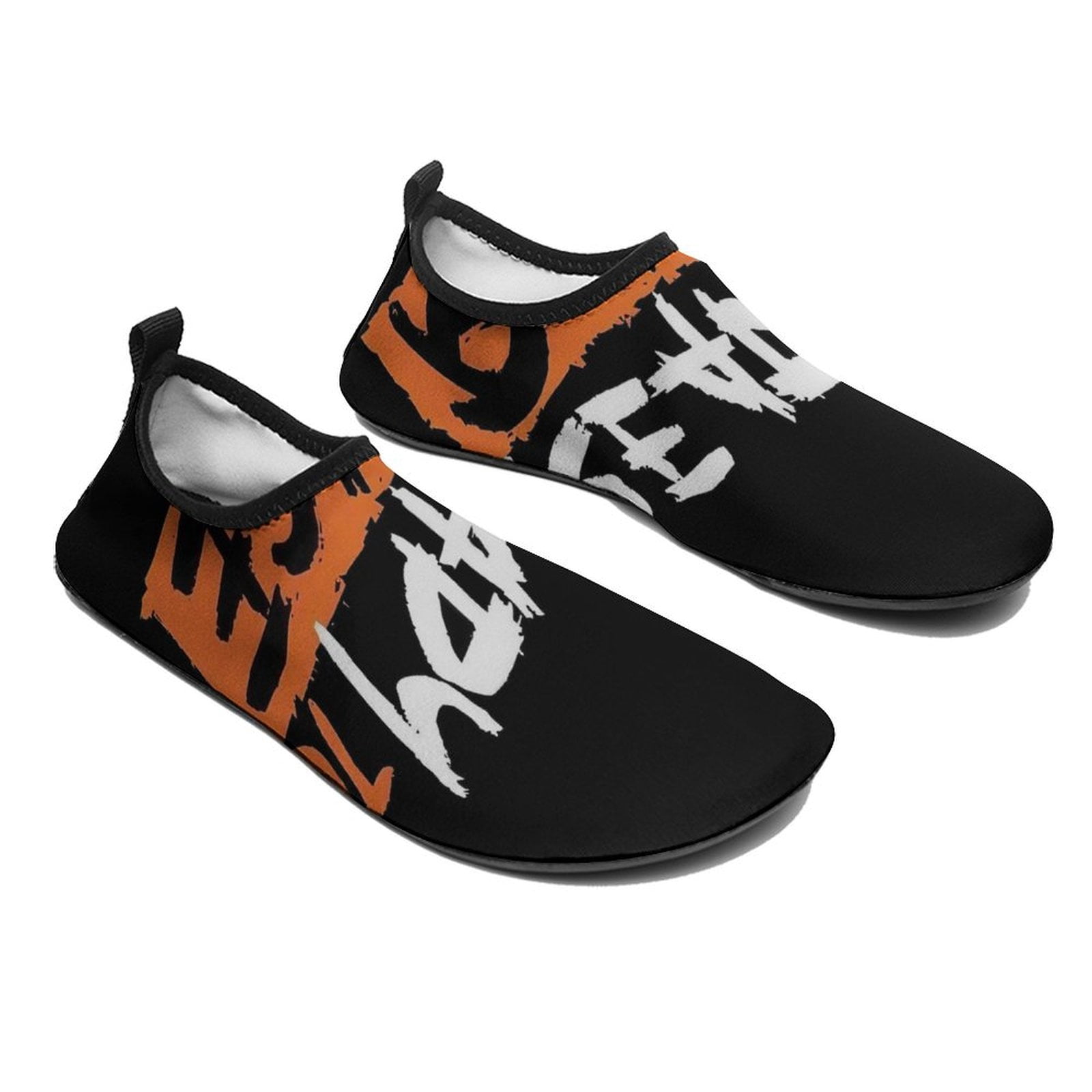 Ready To Race White And Orange Water Shoes Beach Slip-on Shoes for Men ...