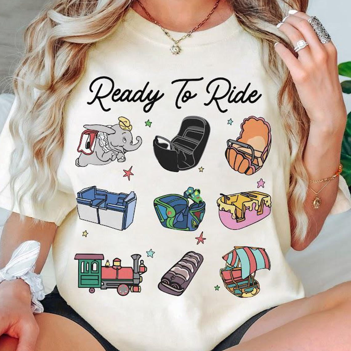 Ready To Ride Shirt, Disney Here For The Rides Vehicles T-Shirt, Magic ...