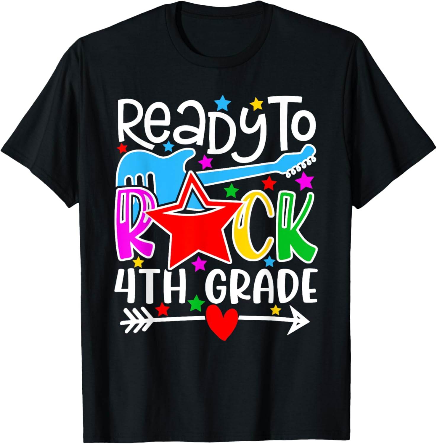 Ready To Rock 4th Grade Shirt Back To School Teacher Student T-Shirt ...