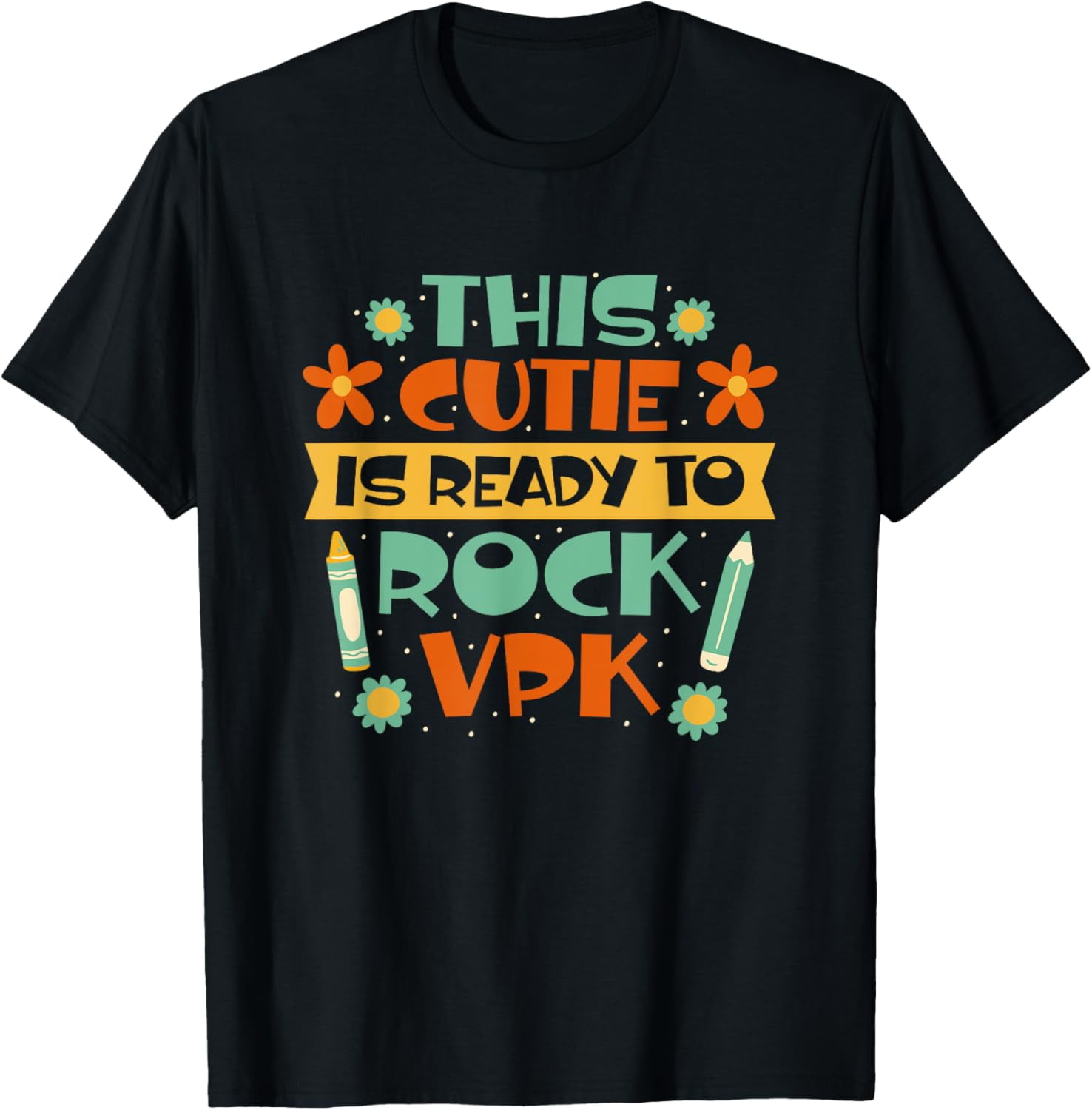 Ready To Rock Vpk, Pre-K VPK Teacher and Vpk Student T-Shirt - Walmart.com