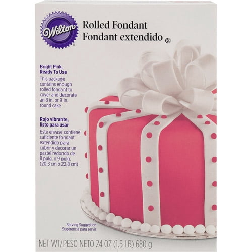 Ready-To-Use Rolled Fondant-Bright Pink 24 Ounces - Walmart.com