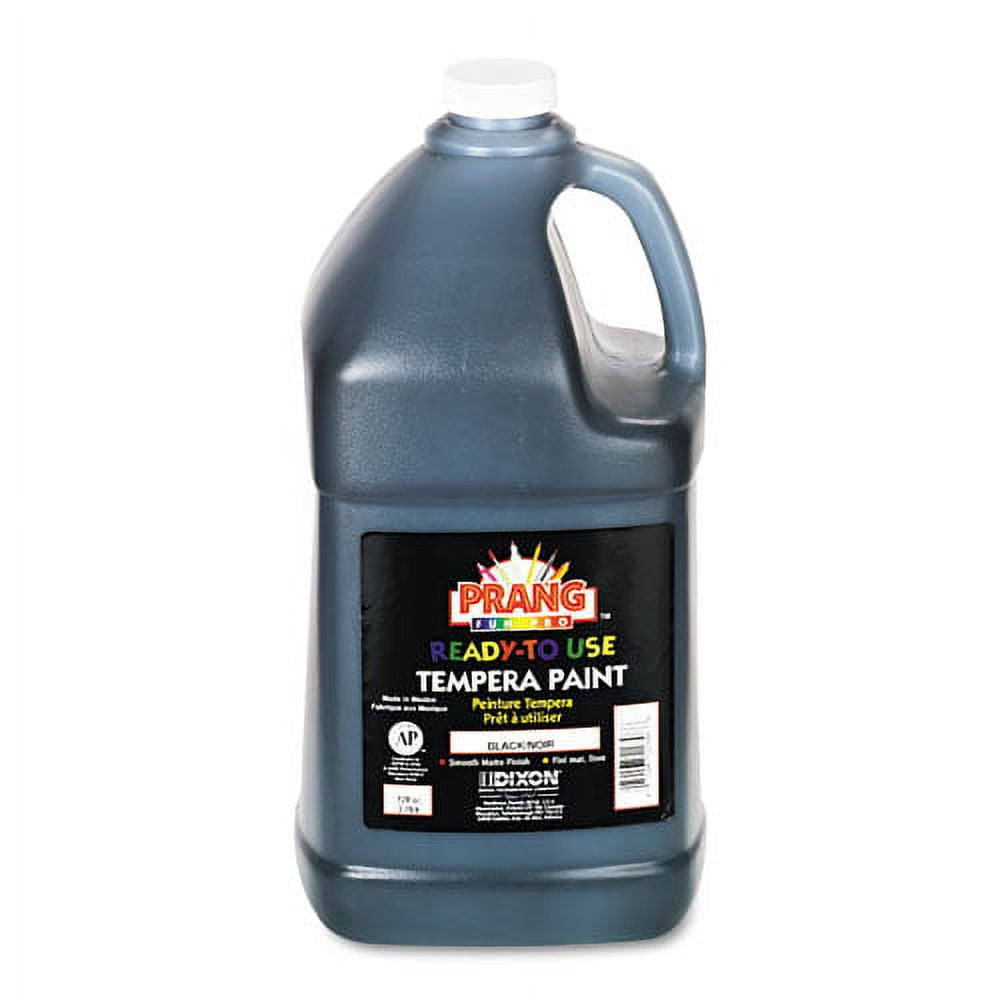 Ready-To-Use Tempera Paint, Black, 1 Gal Bottle | Bundle of 10 Each ...