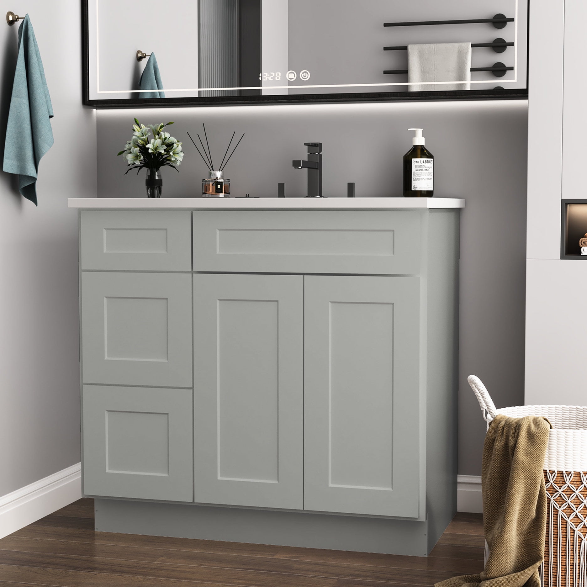 Ready - to - Assemble Kitchen Vanity | Versatile Storage for Essentials ...