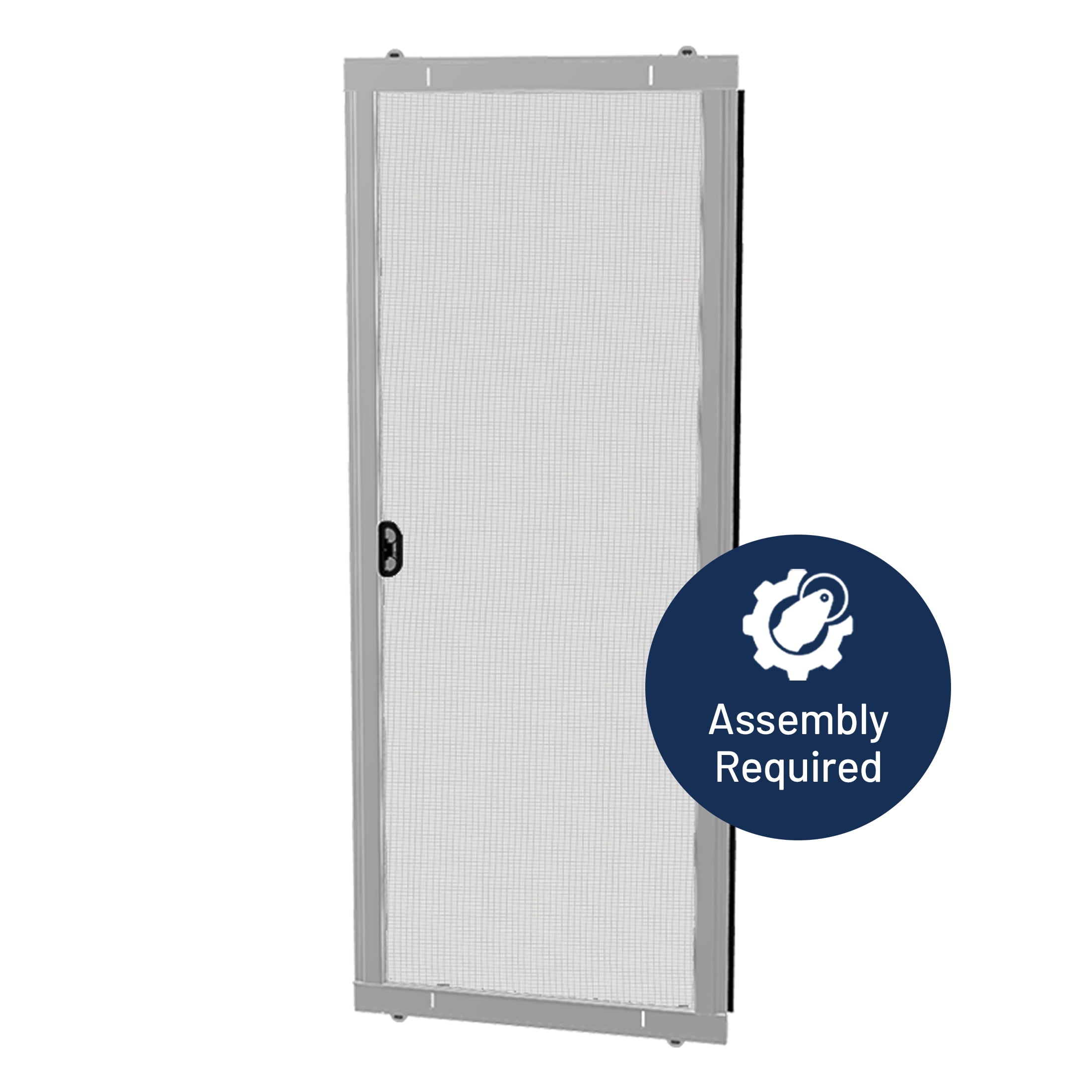 Ready-to-Assemble Adjustable Sliding Screen Door Kit White, 48 ...