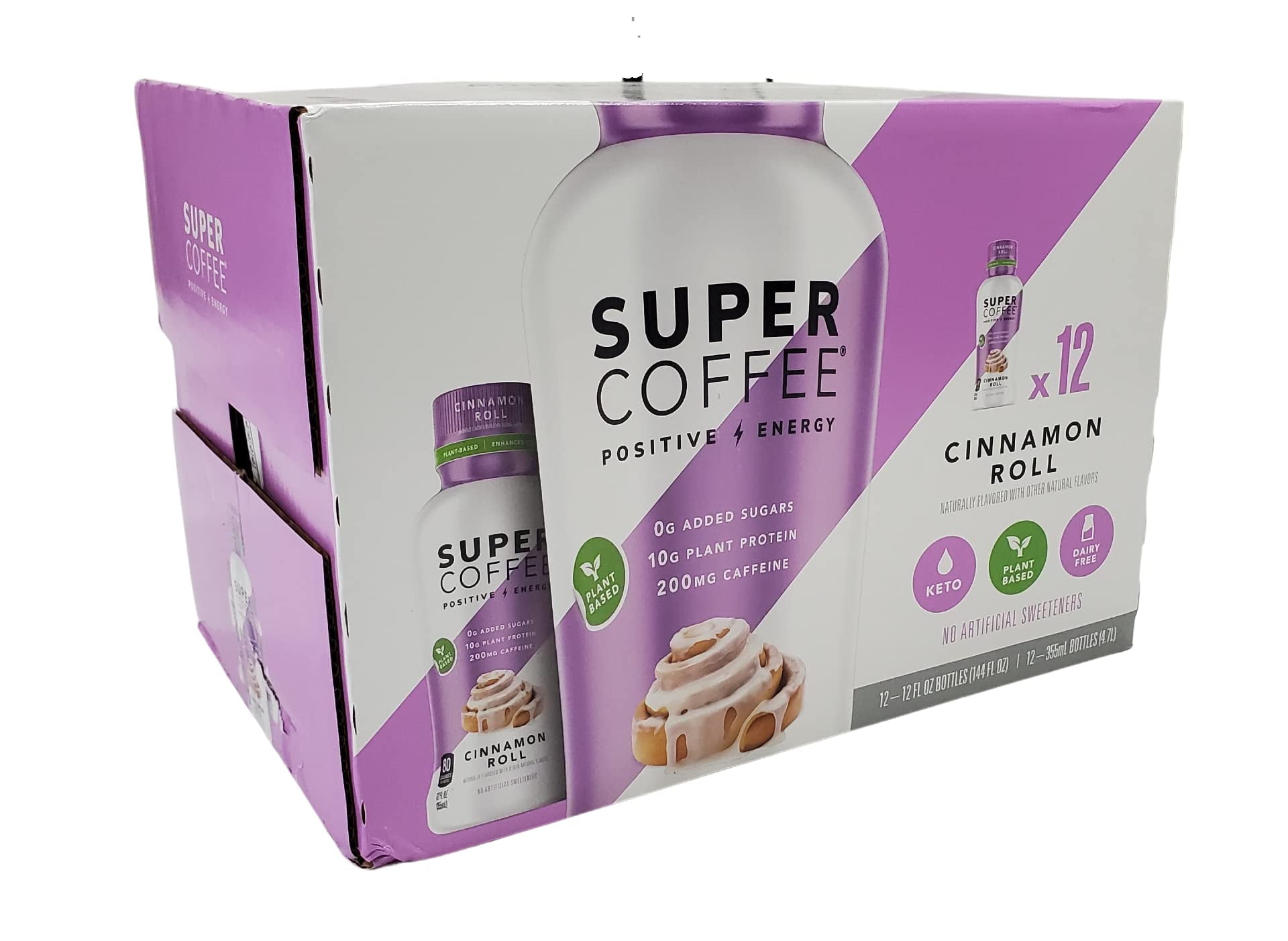 Super Coffee High Caffeine Energy Drink, 12 Ounce Bottles, 12 Pack ...