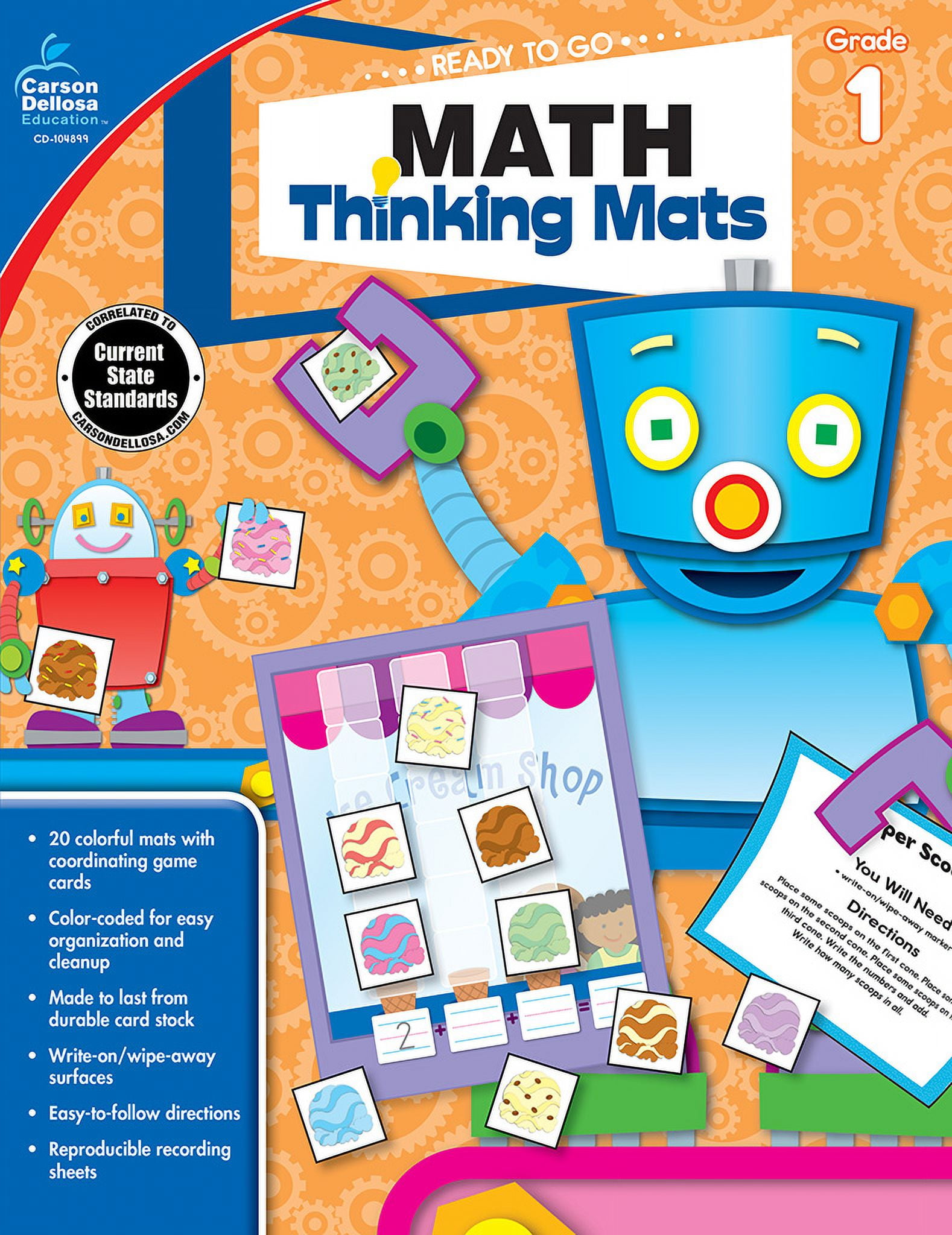 Ready to Go: Math Thinking Mats, Grade 1 (Paperback) - Walmart.com