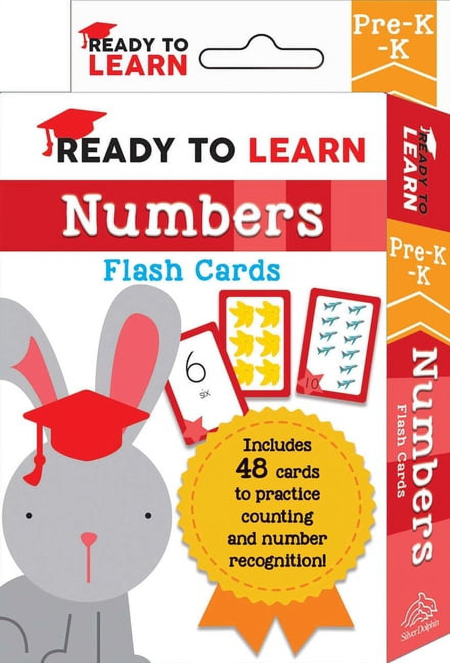 Ready to Learn: Pre-K-K Numbers Flash Cards: Includes 48 Cards to ...