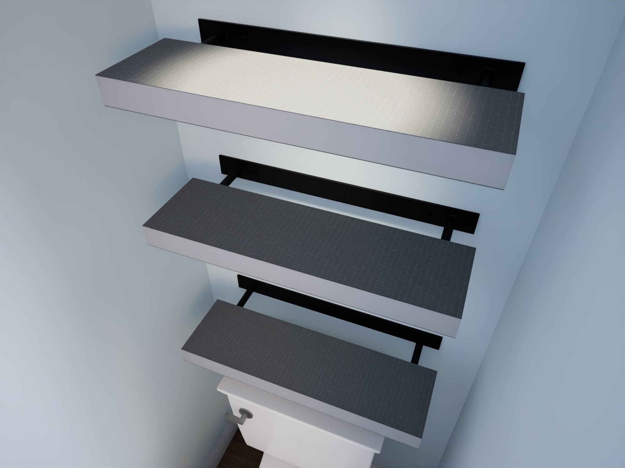 The Original™ Ready-to-Tile Free Floating Shelf with Dural Board 10x36 ...