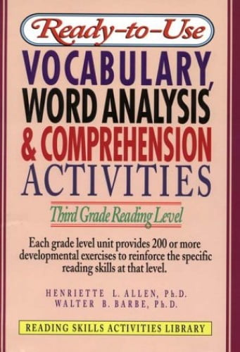 Pre-Owned Ready-to-Use Vocabulary Word Analysis & Comprehension ...