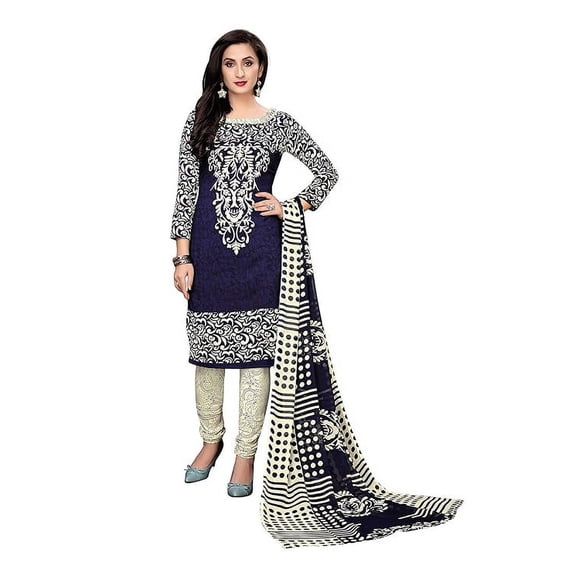 Ready to Wear Indian pakistani Designer Crepe Salwar Suit With Matching ...