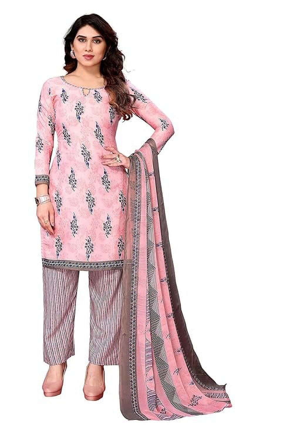 Ready to Wear Indian pakistani Designer Crepe Salwar Suit With Matching ...