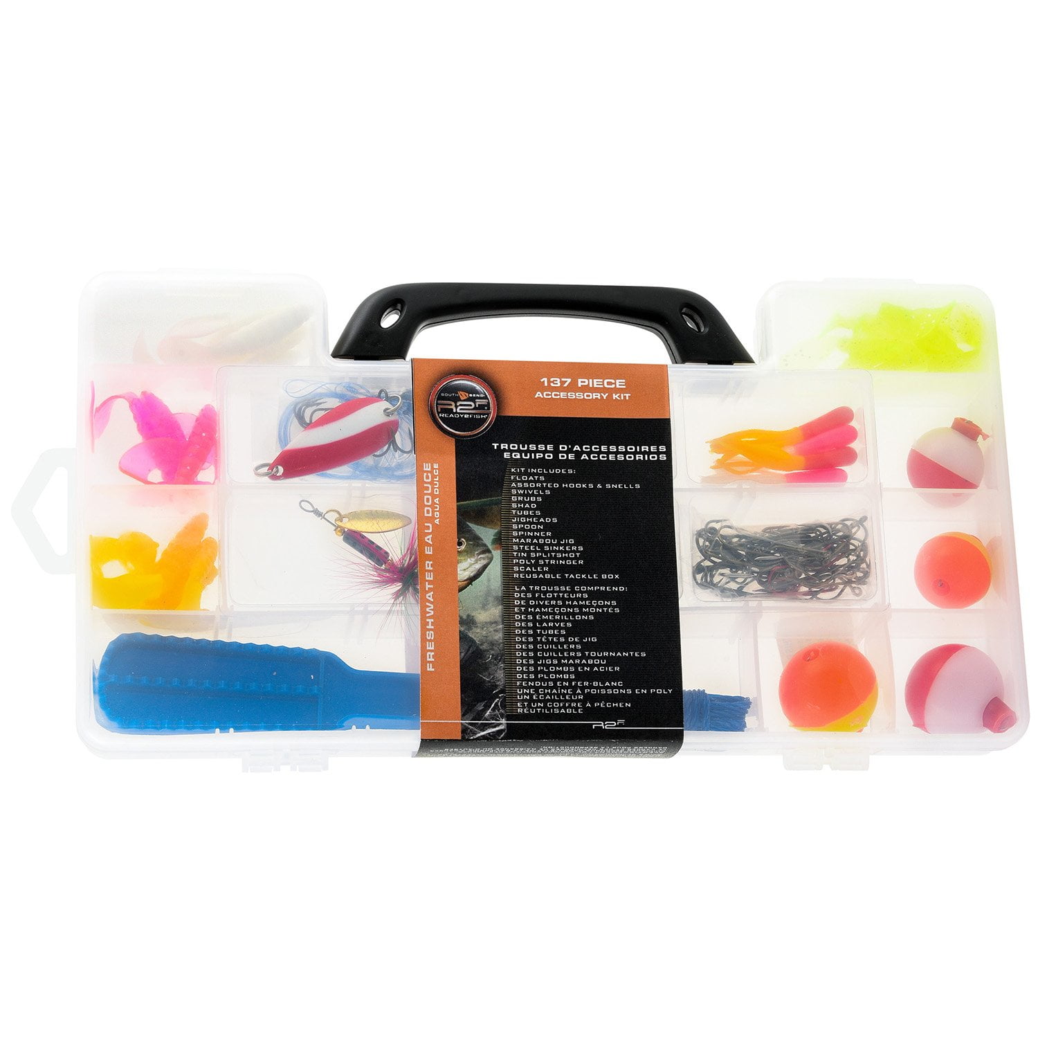 Ready2Fish Deluxe Tackle Kit 137pk - Walmart.com