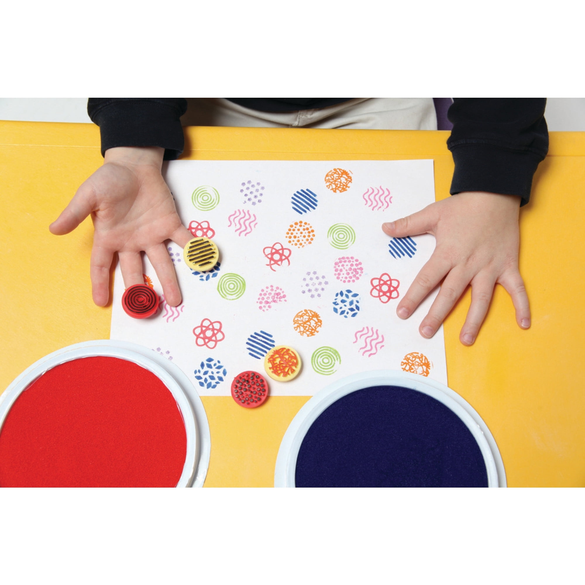 Ready2Learn Assorted Finger Printer Set, 1-1/2 in, Set of 8 - Walmart.com