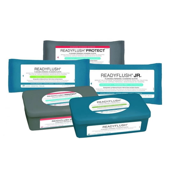 ReadyFlush Biodegradable Flushable Wipes -Case of 9 4 Pack - Walmart.com