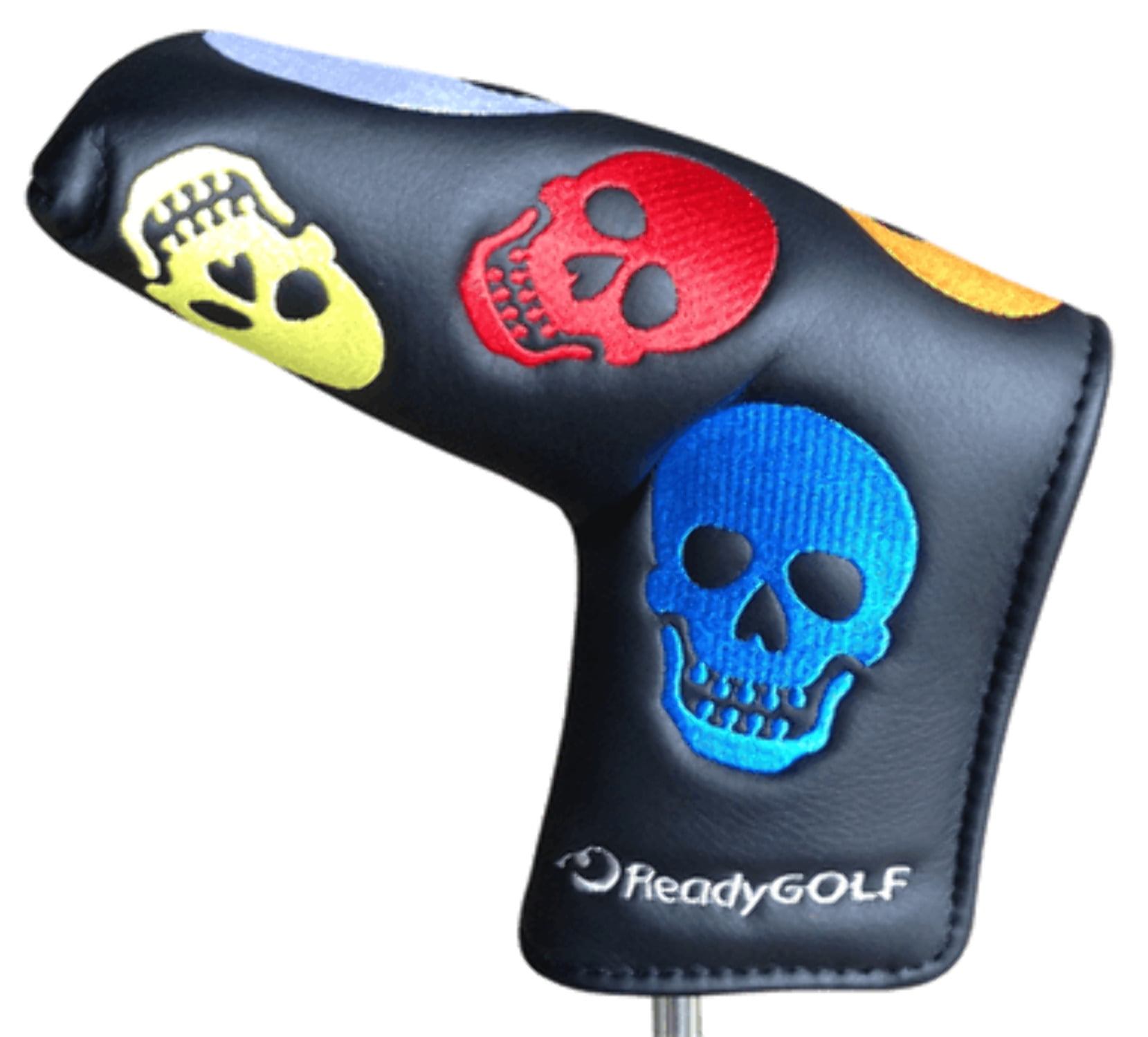 ReadyGolf: Embroidered Blade Putter Cover - Rainbow Skulls - Walmart.com
