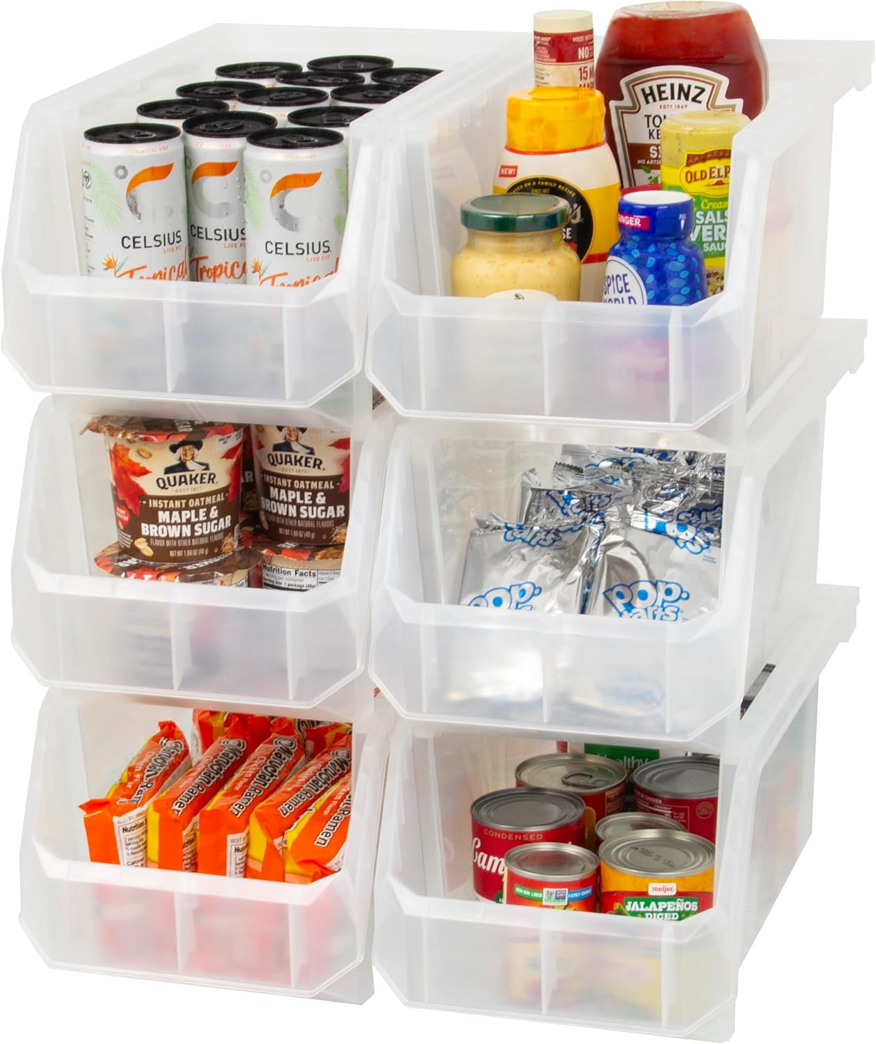 ReadySpace Plastic Containers for Organizing and Storage Bins for ...