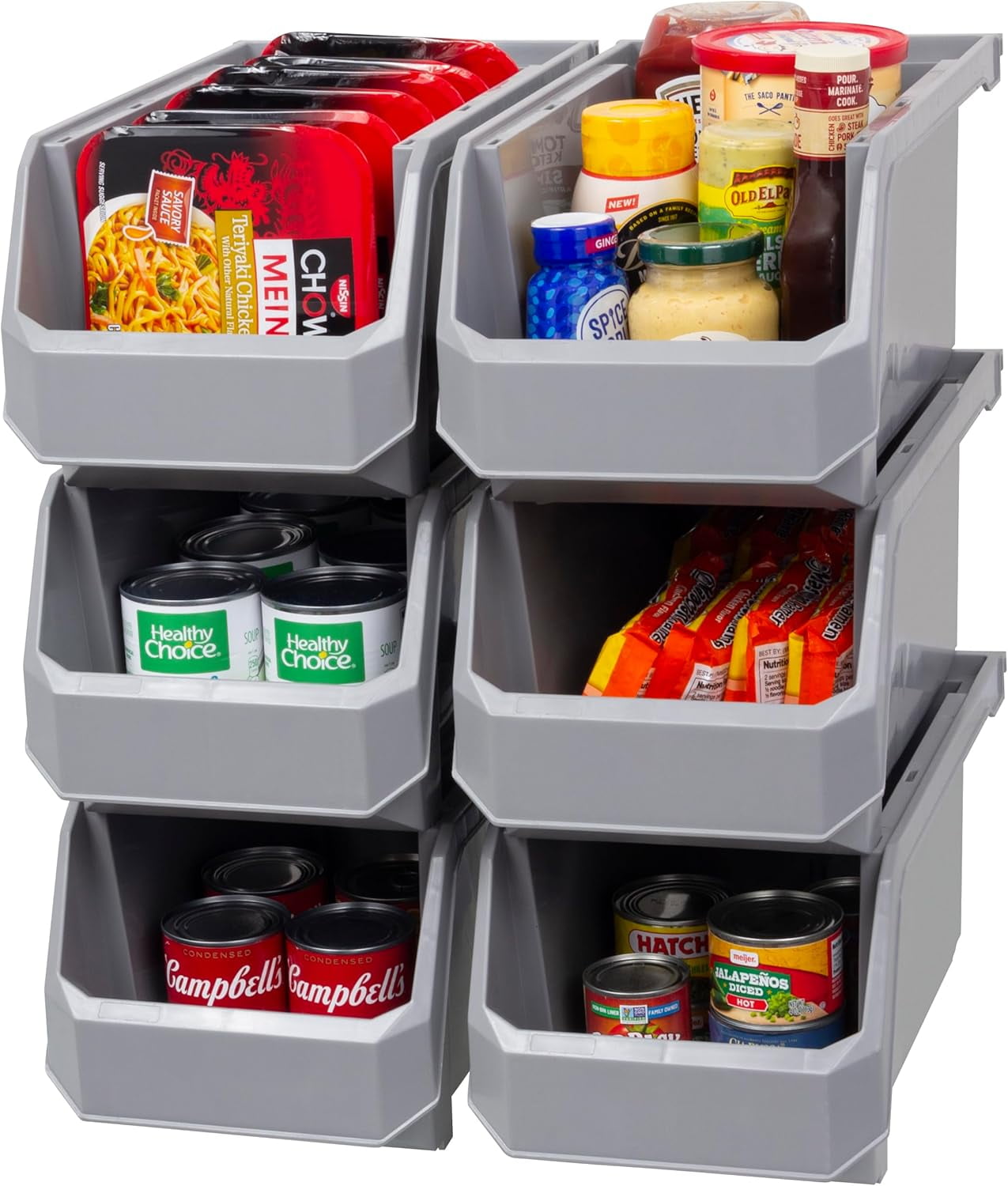 ReadySpace Plastic Containers for Organizing and Storage Bins for ...