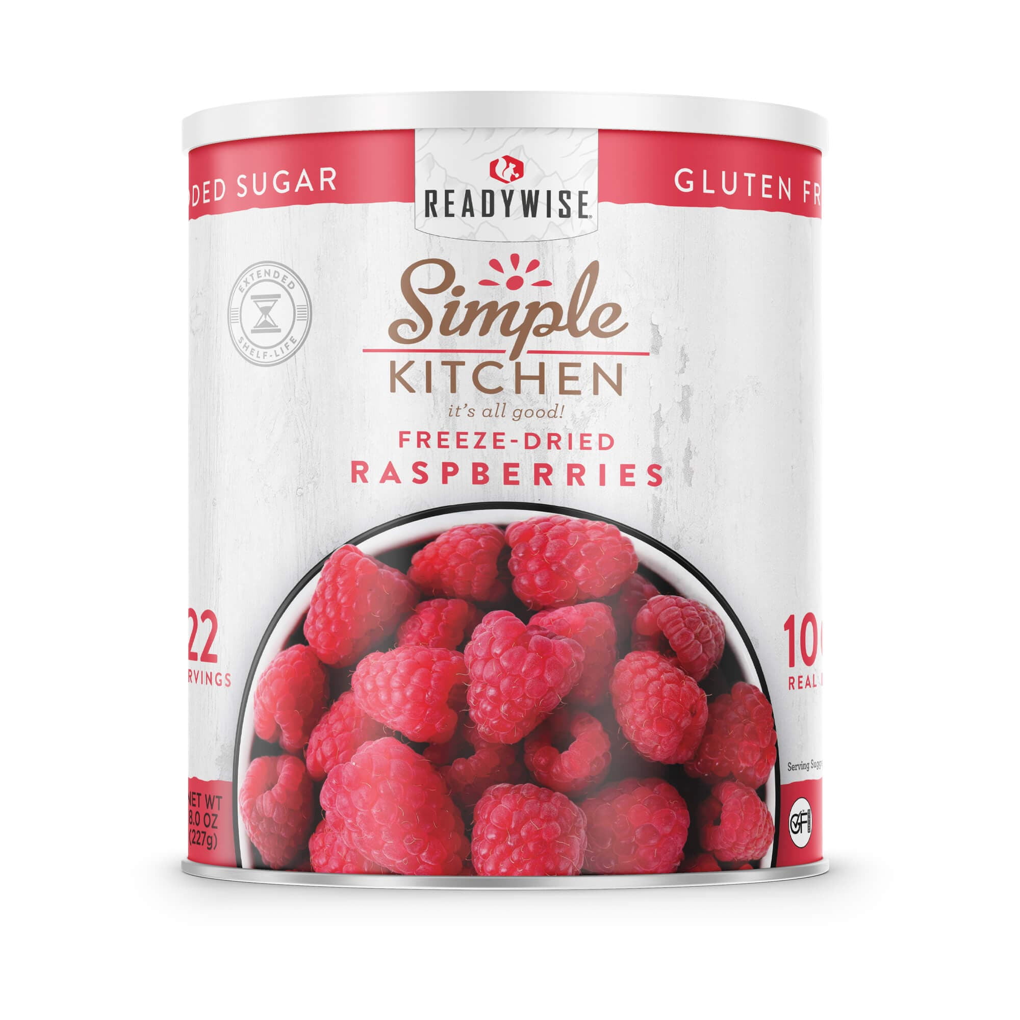ReadyWise Simple Kitchen Freeze-Dried Raspberries - 22 Serving #10 Can ...
