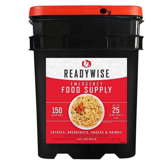 Readywise Survival Meal Kit: 150 Serving Emergency Food Bucket for ...