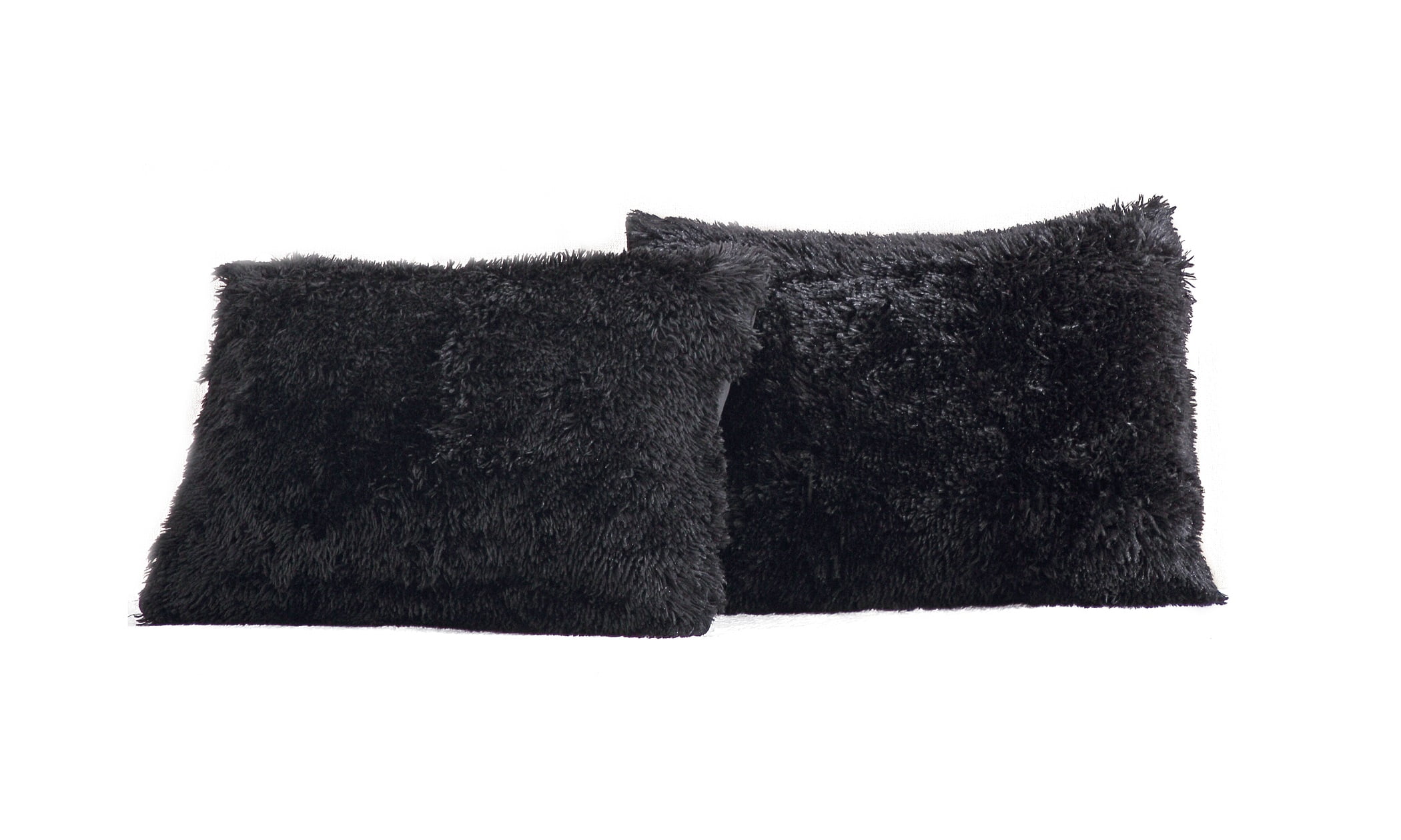 Reafort Luxury Long Hair, PV Fur, Faux Fur Standard Sham Pillow Cover ...
