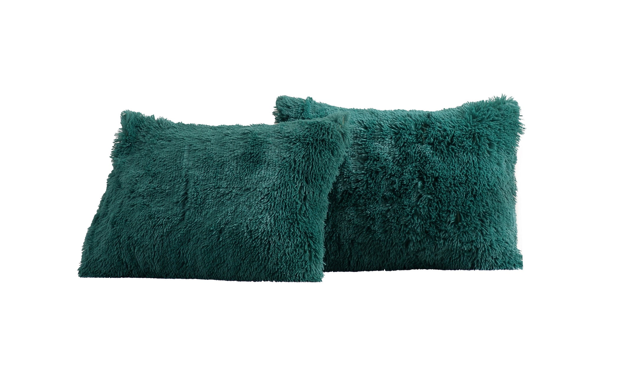 Reafort Luxury Long Hair, PV Fur, Faux Fur Standard Sham Pillow Cover ...