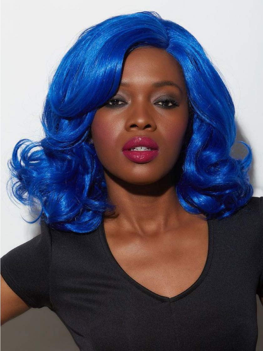 Reagan Blush Wig Color Regal Blue - Sepia Wigs 14.5" Shoulder Length ...