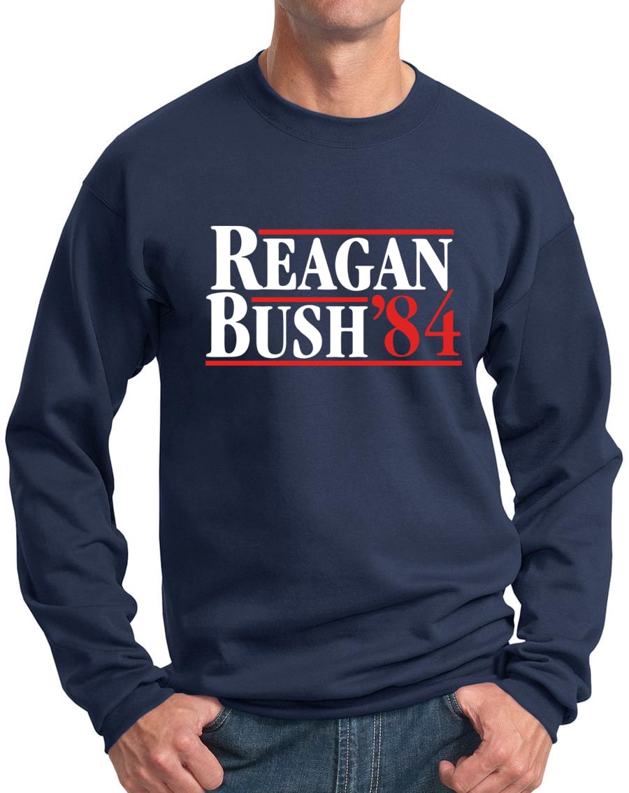 Reagan Bush 84 Republican Presidential Campaign Sweatshirts Navy L ...