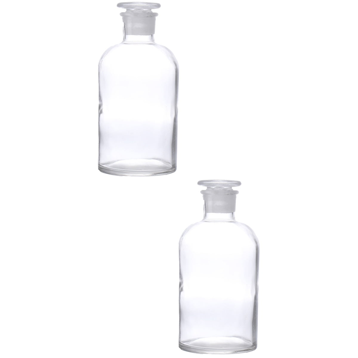 Reagent Bottle Clear Container with Lid Glass Bottles Containers for ...