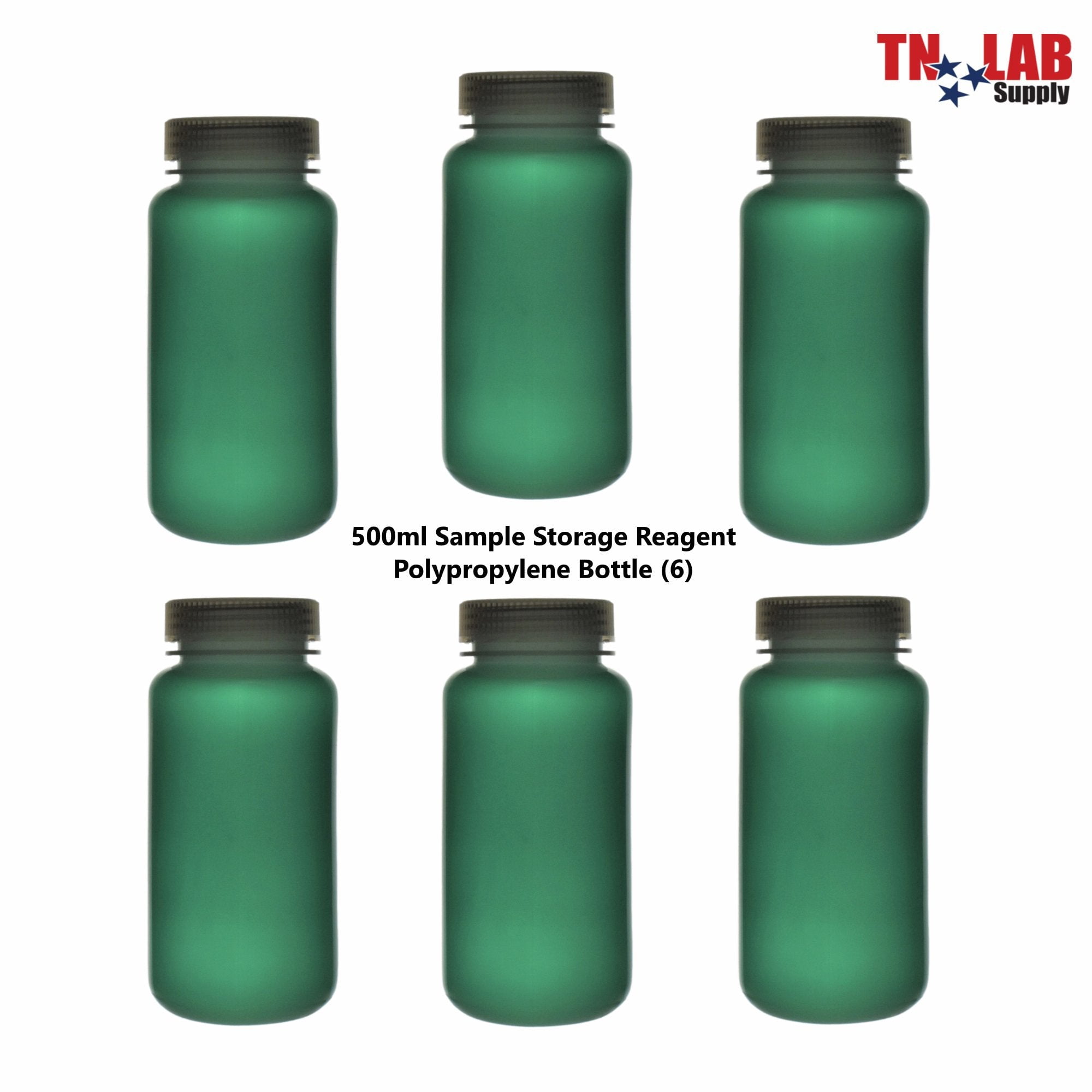Reagent Wide-Mouth Sample Storage Bottle Polypropylene Plastic 500ml 1 ...