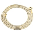 Real 10K Yellow Gold Solid Diamond Cut Cuban Link Chain 2mm Necklace 16 ...