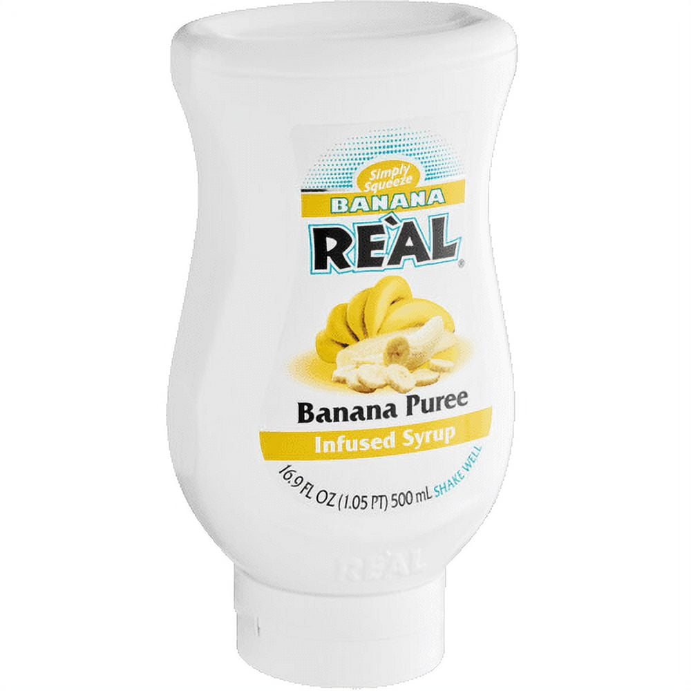 Real Banana Puree Infused Syrup 16.9 fl oz Tropical Banana Flavor for ...