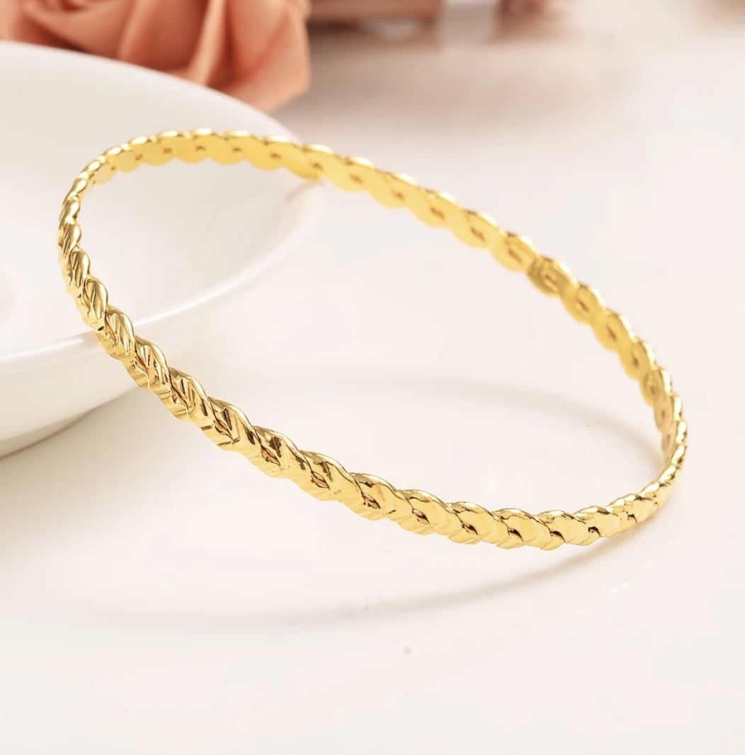 Real 18K Gold Bangle Plated |Gold filled Bangles| Indian Bangles ...