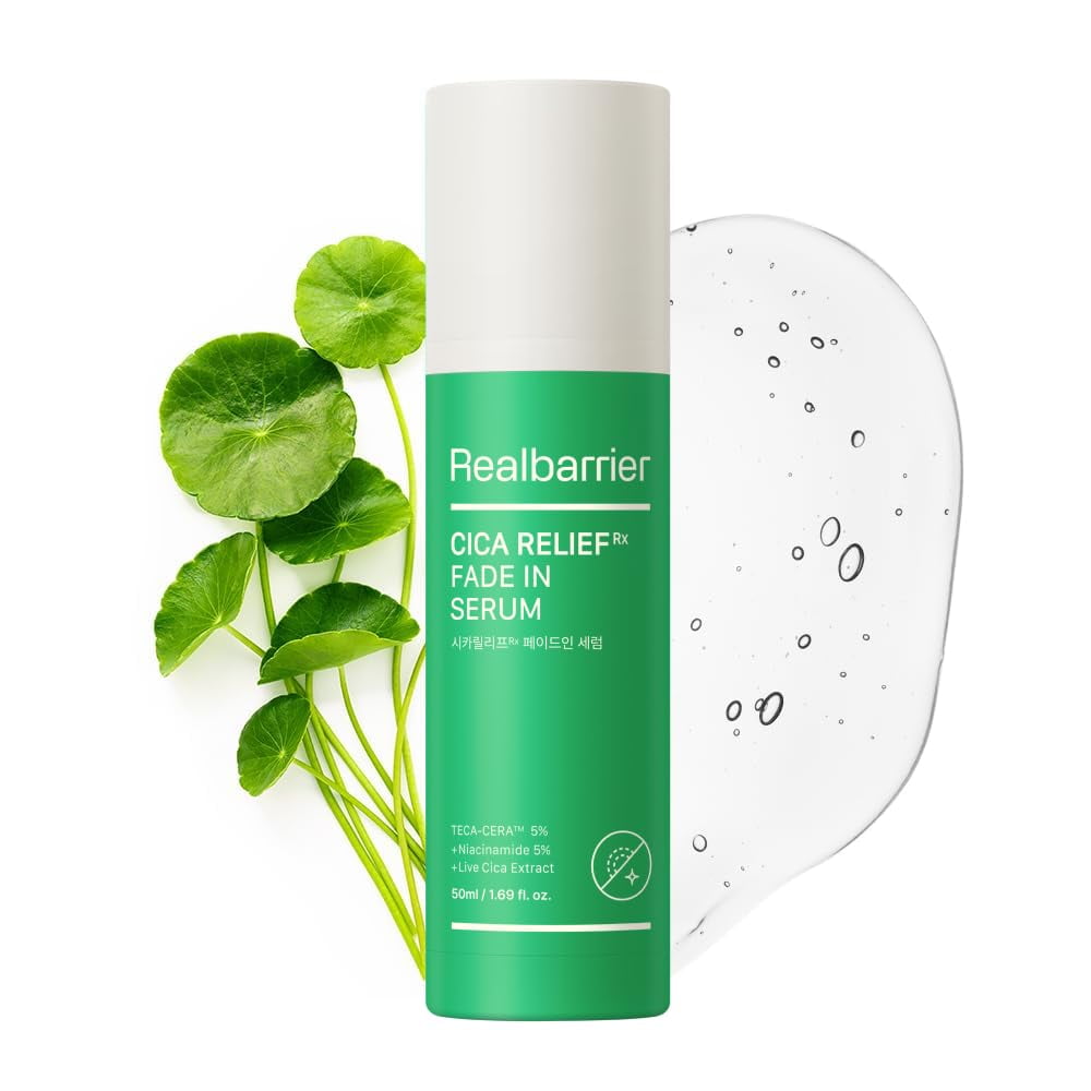 Real Barrier Cica Relief Rx Fade In Serum 1.69 fl. Oz. |Calming & Skin Recovery Face Serum ...
