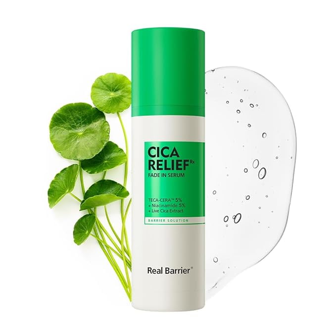 Real Barrier Cica Relief Rx Fade In Serum 50ml 1.69 fl. Oz. |Calming & Skin Recovery Face Serum ...