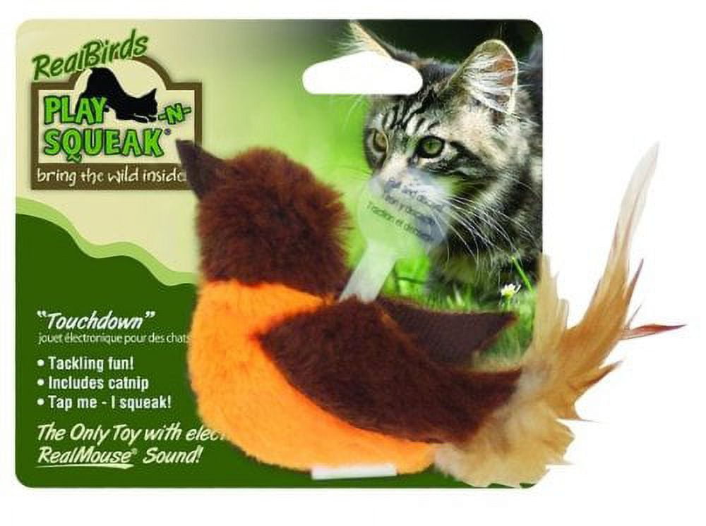 Real Birds Touchdown Cat Toy - Walmart.com