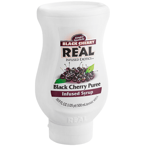 Real Black Cherry Puree Infused Syrup, 16.9 fl oz, Cherry Flavor for ...