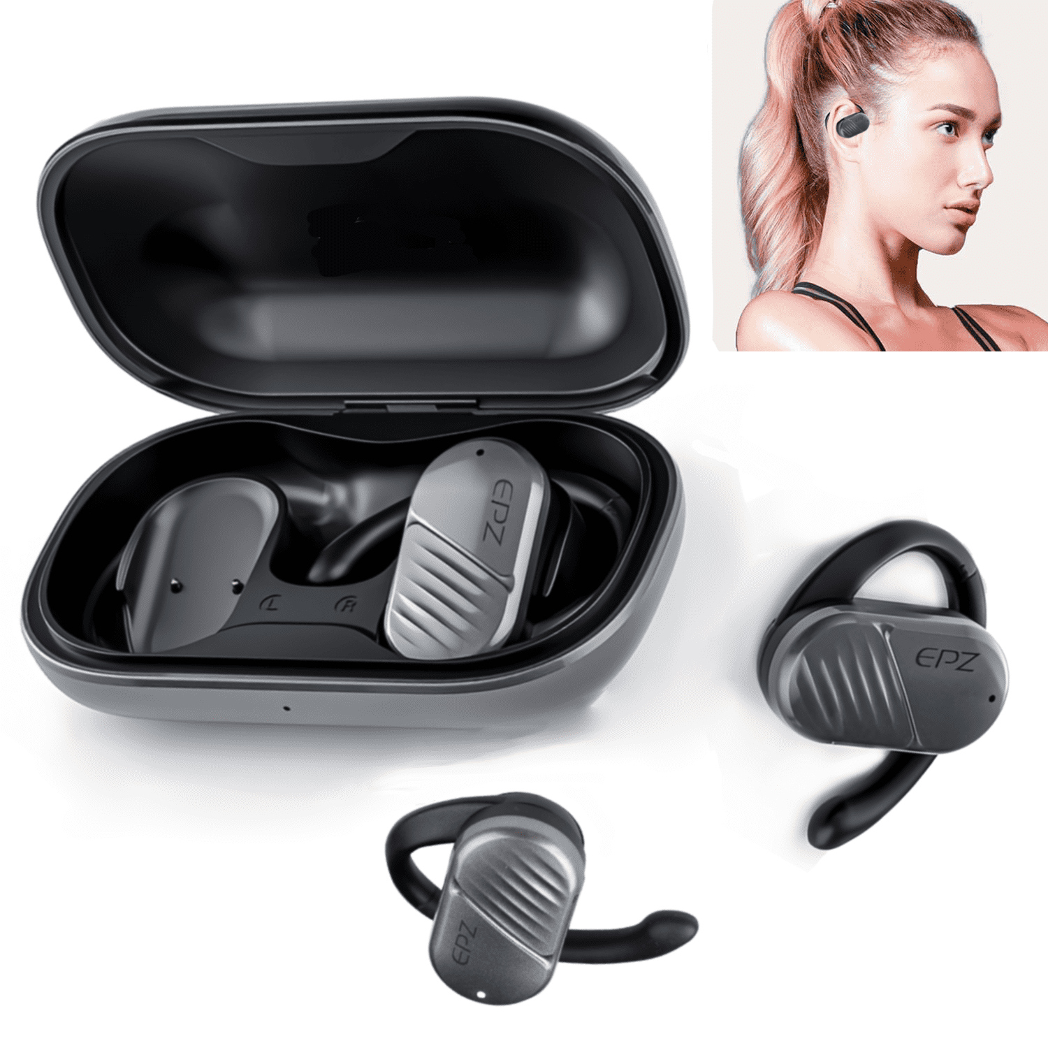 Real Bone Conduction Headphones Bluetooth Wireless Earphones Waterproof ...