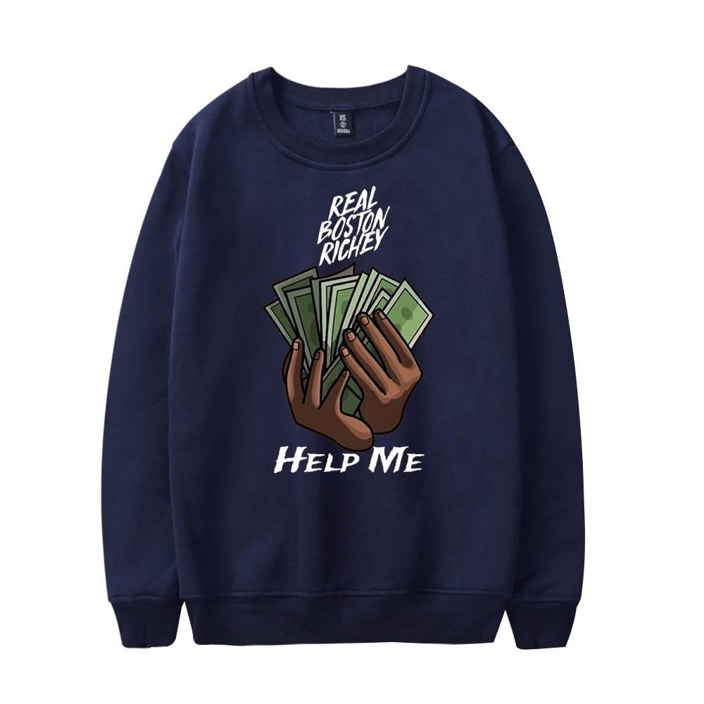Real Boston Richey Merch Help Me Album Crewneck Sweatshirt Album Unisex ...