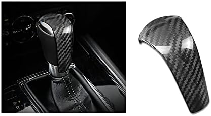 Real Carbon Fiber Car Gear Shift Knob Head Cover Trim Stickers for ...