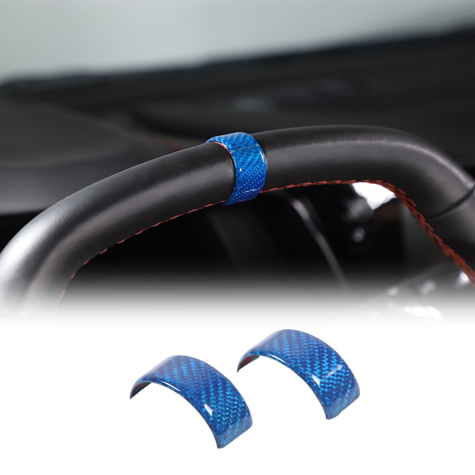 Real Carbon Fiber Center Console Circle Trim Cover Fit for Chevrolet ...