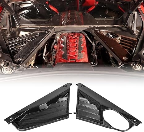 Real Carbon Fiber Engine Bay Panel Cover Rear Engine Covers for ...