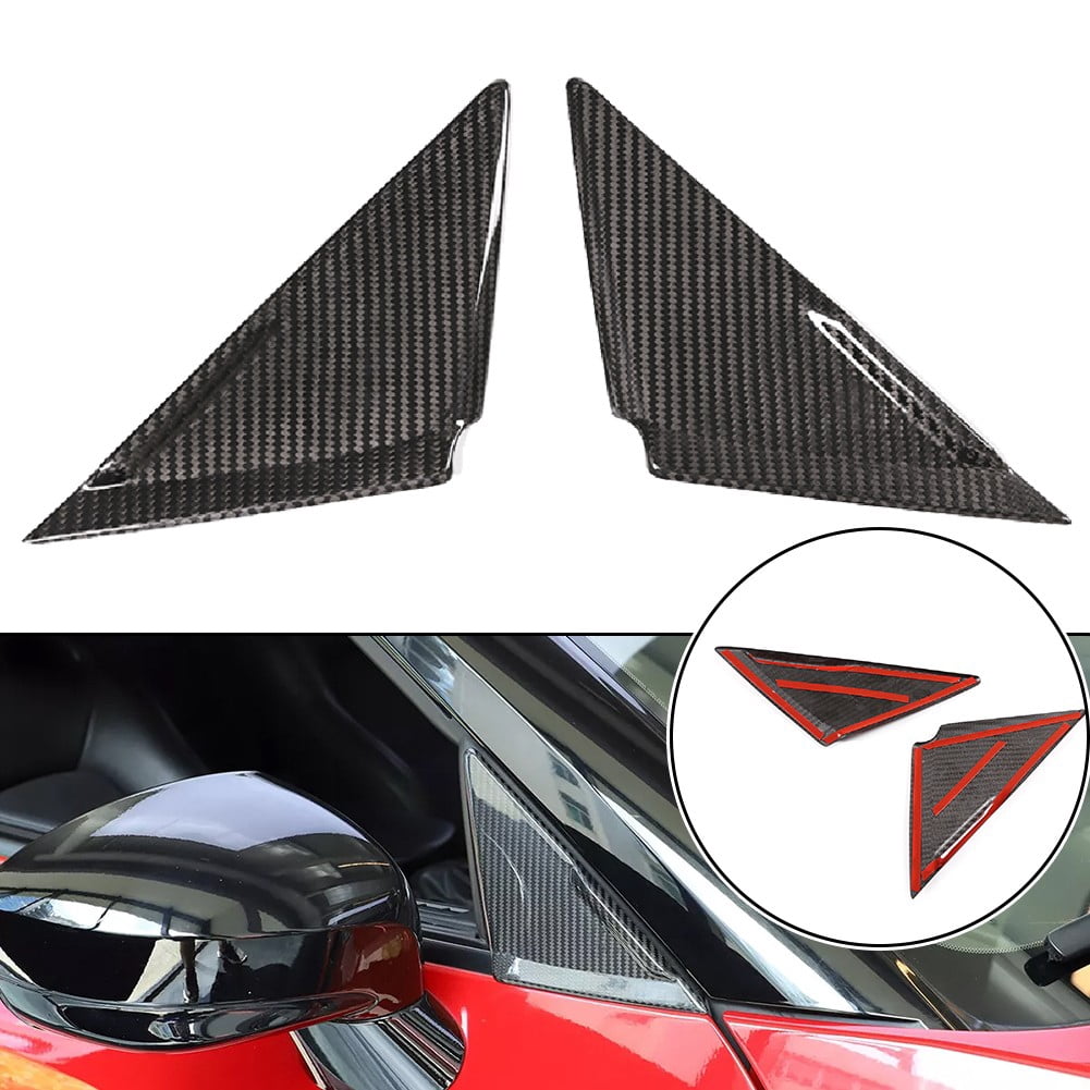 Real Carbon Fiber Front Door A-pillar Triangle Trim For Nissan GTR R35 ...