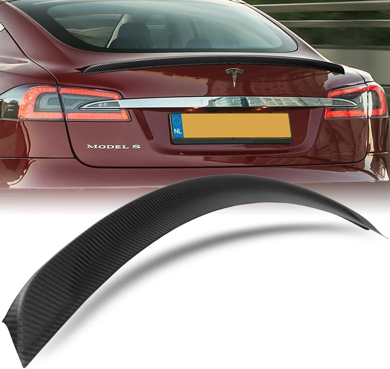 Real Carbon Fiber OE-Style Rear Trunk Spoiler Wing Compatible with 2012 ...