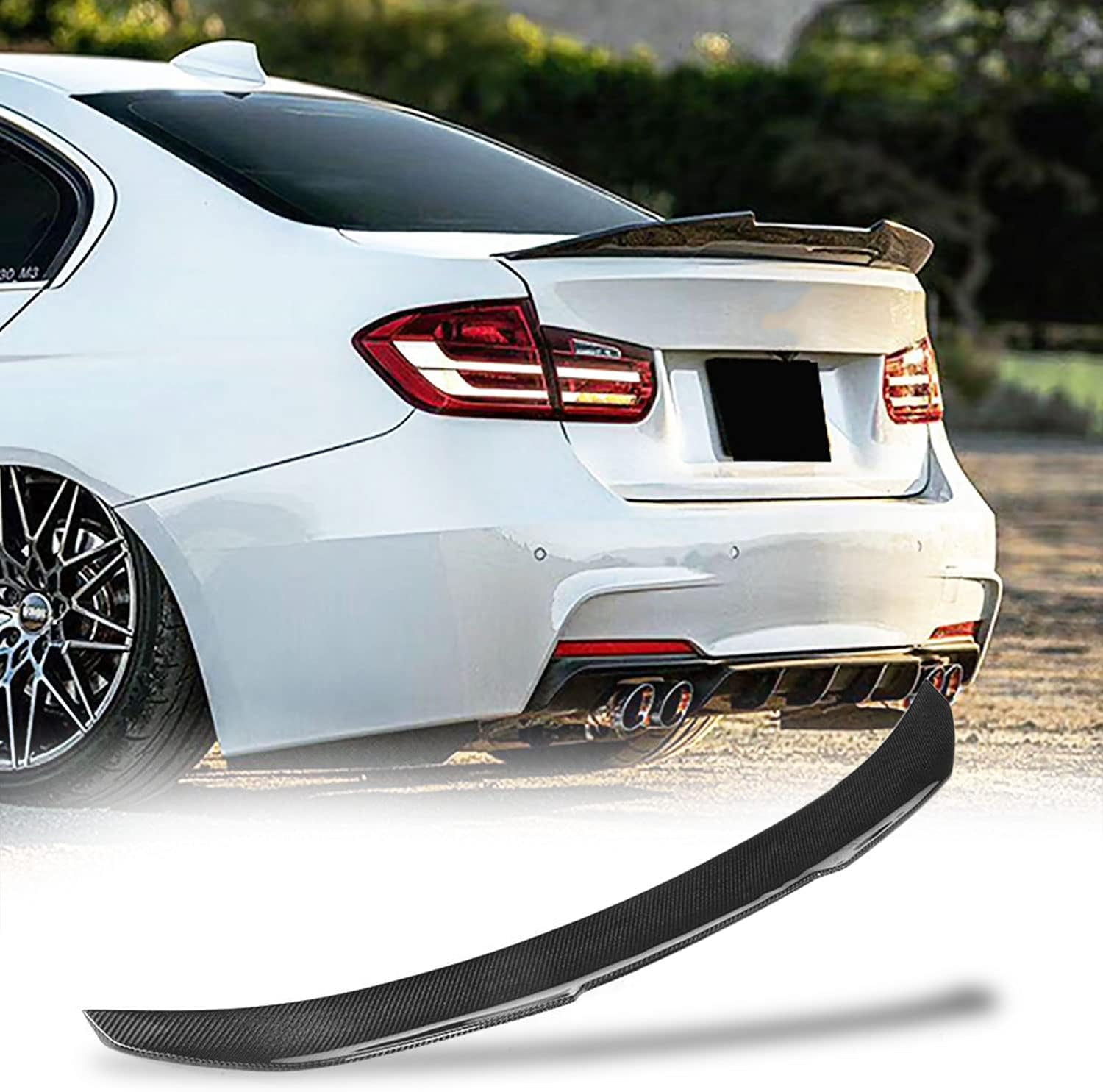 Real Carbon Fiber Trunk Spoiler for BMW 3 Series F30 2013-2018&F80 M3 ...