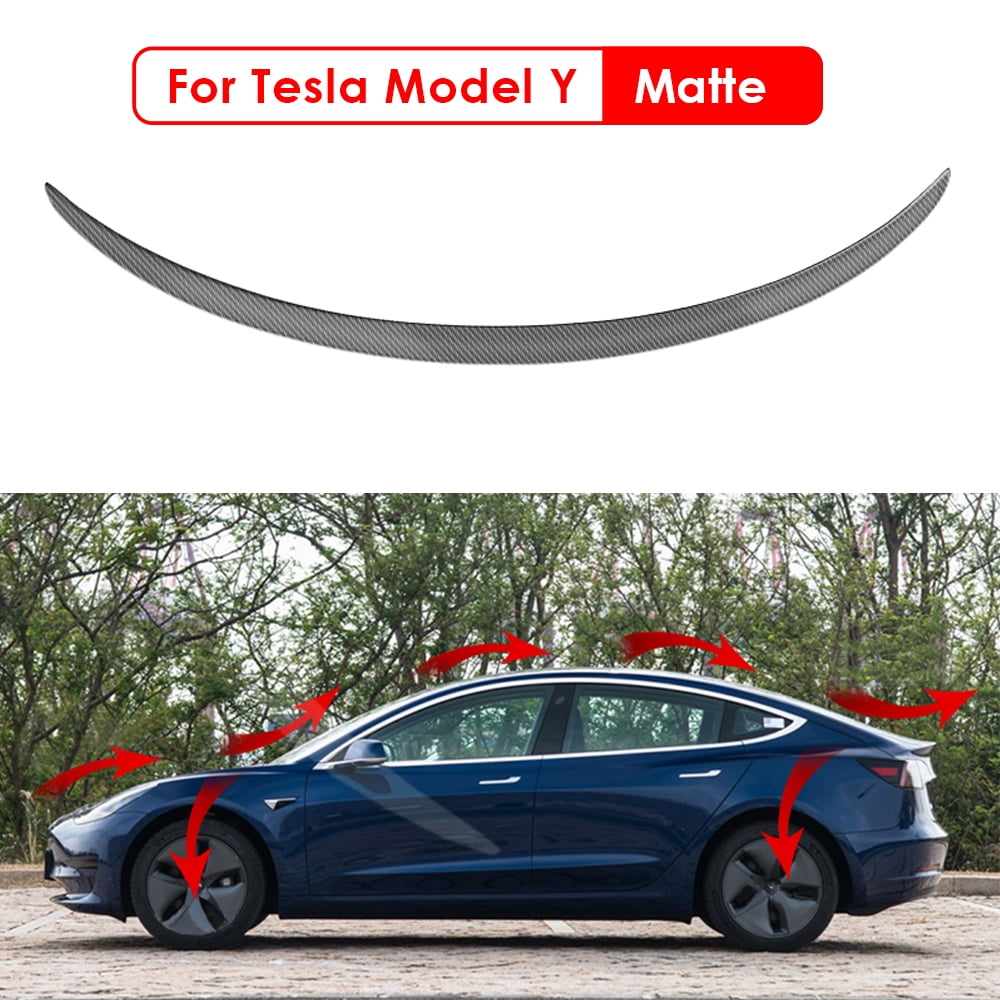 Real Carbon Fiber Trunk Wing Spoiler For Tesla Mode Y Model 3 2017-2024 ...